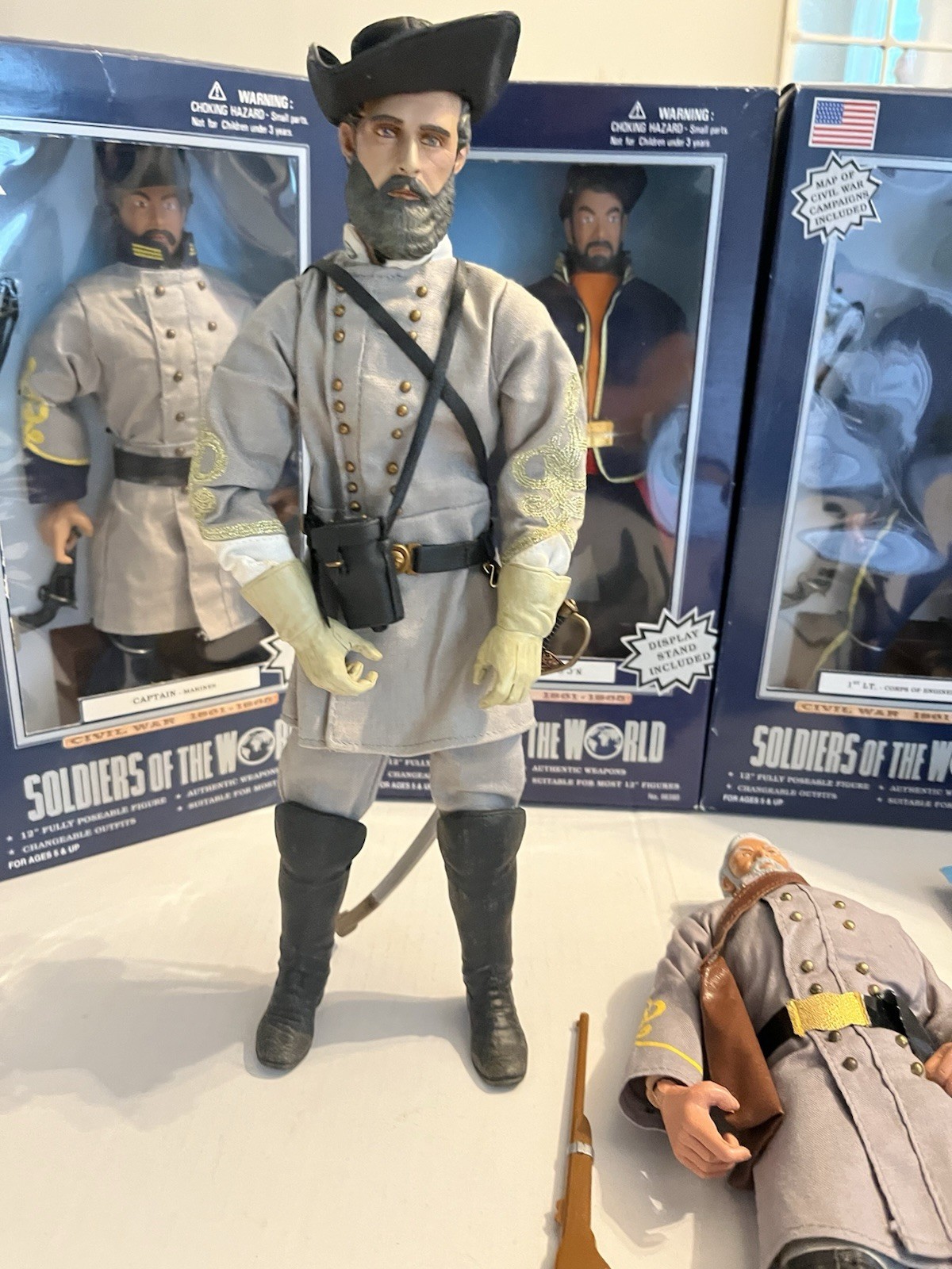 7 Soldiers of the World Civil War 12" Figure 1/6 Sideshow Jackson loose ...