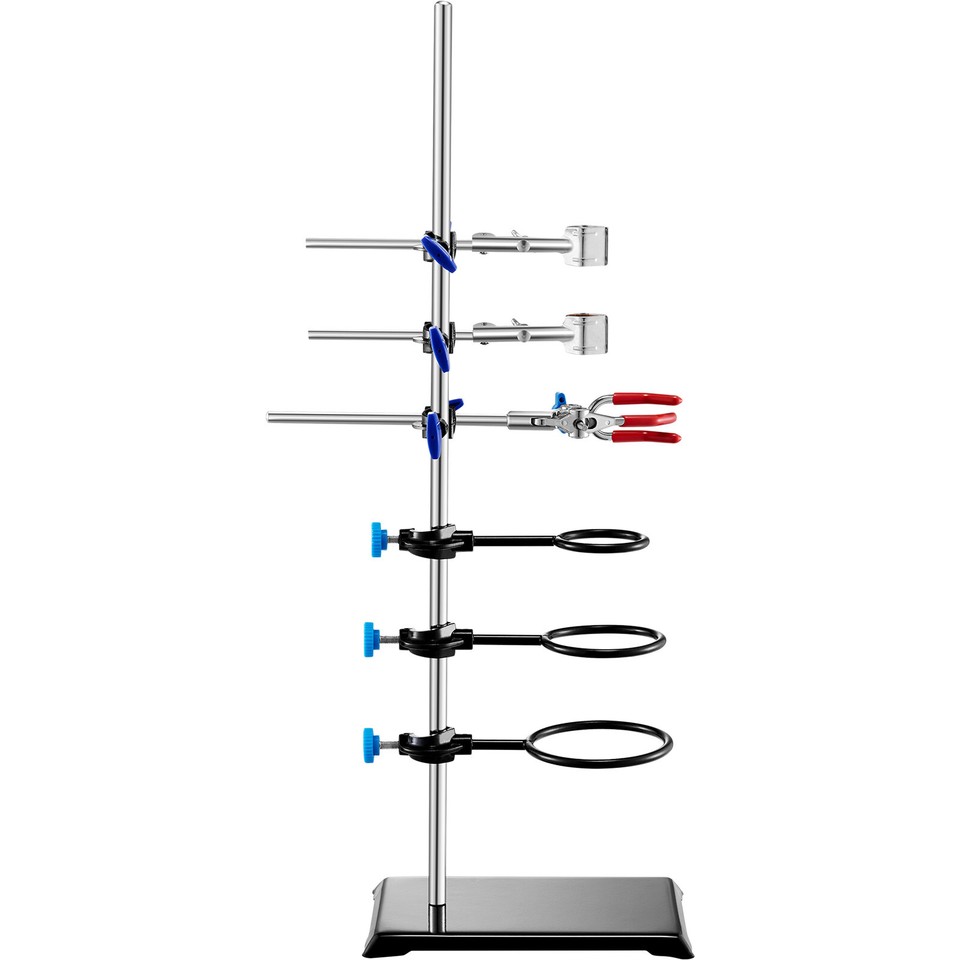 VEVOR Lab Stand Support Laboratory Retort Support Stand 23.6" Rod With ...