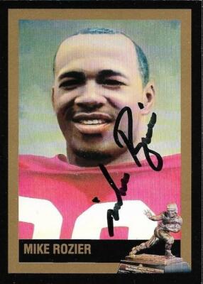 Mike Rozier Autograph Auto Nebraska Cornhuskers 1993 Heisman Trophy ...