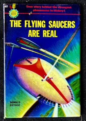 THE FLYING SAUCERS ARE REAL Refrigerator MAGNET Book Cover Graphic | eBay