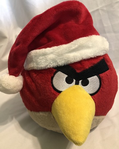 NWT Angry Birds Seasons Christmas Santa Red Bird Plush | 2011 10” CWT ...
