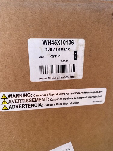 GE Washing Machine Rear Drum with Bearing WH45X10136 | eBay