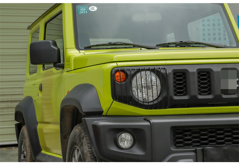 Black Front Headlight Lamp Protector Guard Cover For 2019-2021 Suzuki ...