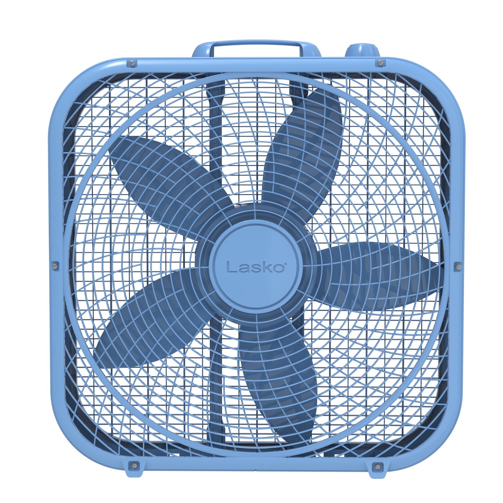 Lasko 20" Cool Colors 3-Speed Box Fan with Weather-Resistant Motor Blue ...