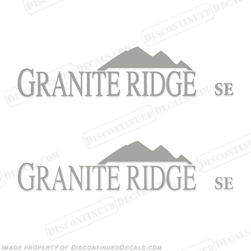 Fits Jayco "Granite Ridge" RV Decals - (Set of 2) Any Color! | eBay