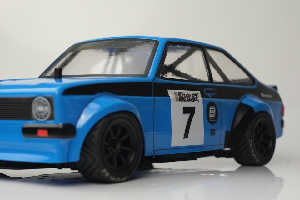 PHAT BODIES Mk2 Escort M chassis 225mm body shell Tamiya M08 M07 MB-01 ...