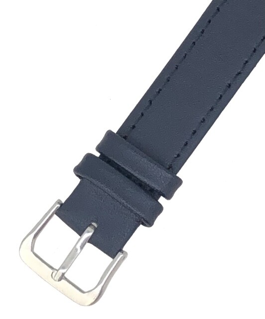 2XL Extra Extra Long Navy Blue Leather Watch Strap 18mm 20mm and 22mm ...
