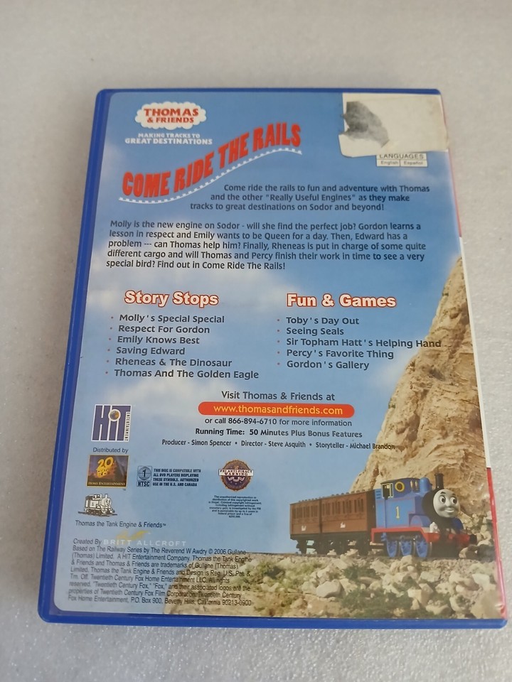Thomas Friends - Come Ride the Rails (DVD, 2006) 50 minutes + bonus ...