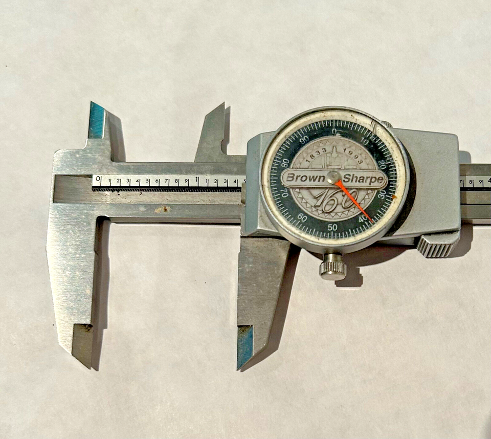 Vintage Brown & Sharpe 9" Stainless Steel Dial Caliper No.599-579-160 ...