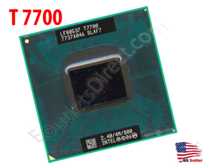 INTEL CORE 2 DUO T7700 PROCESSOR 2.4GHZ/4M/800MHZ Socket P LAPTOP ...