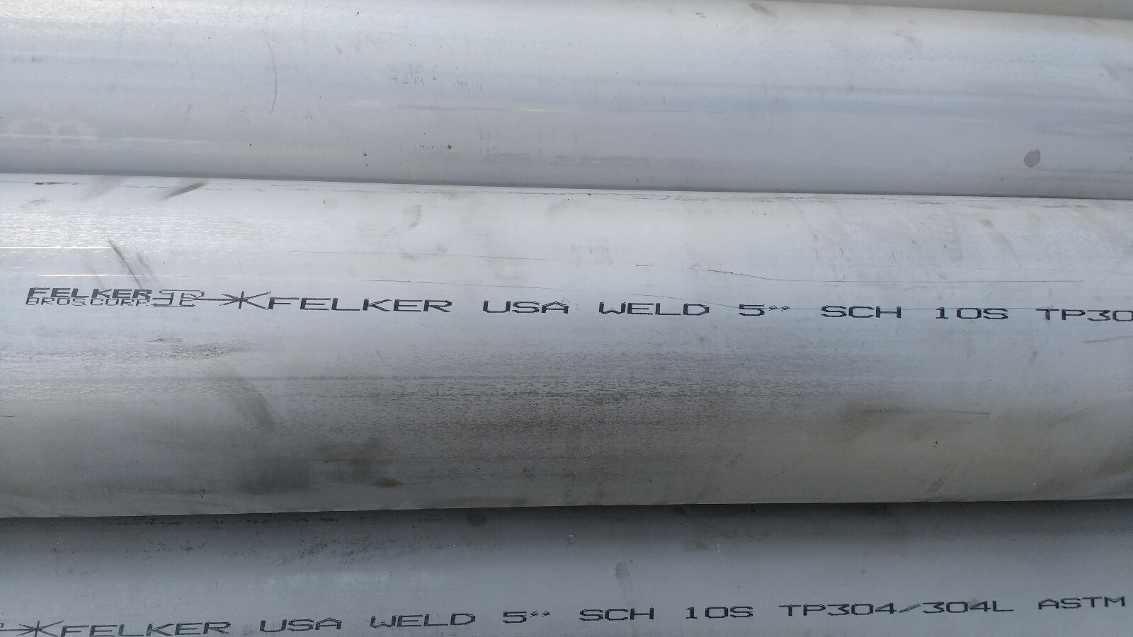 One Foot of 5" Nominal (5.563ODx0.134Wall) 304 Stainless Steel Schedule ...