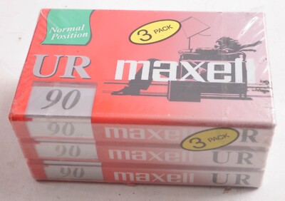 MAXELL Audio Cassette Box 8 Tapes Normal Bias UR 90 Type I Normal ...