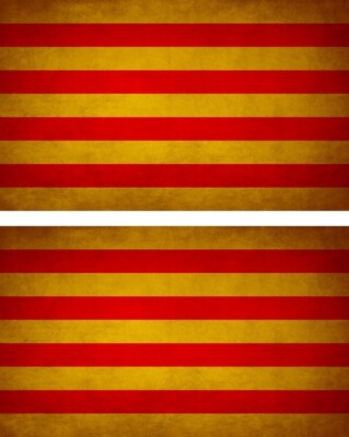 2X Vintage Worn Catalan Flag Sticker | eBay