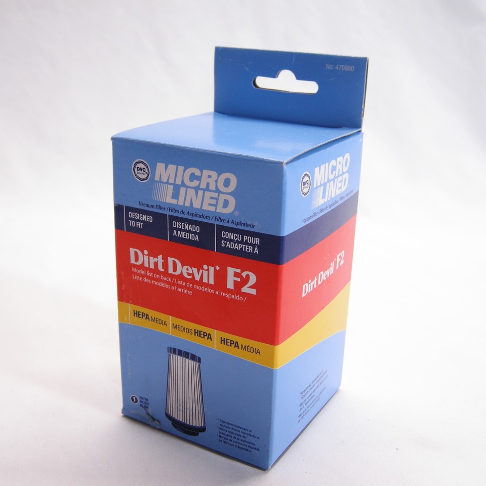 Dirt Devil F2 Vacuum Filter Micro Lined HEPA - 470880 NIB | eBay