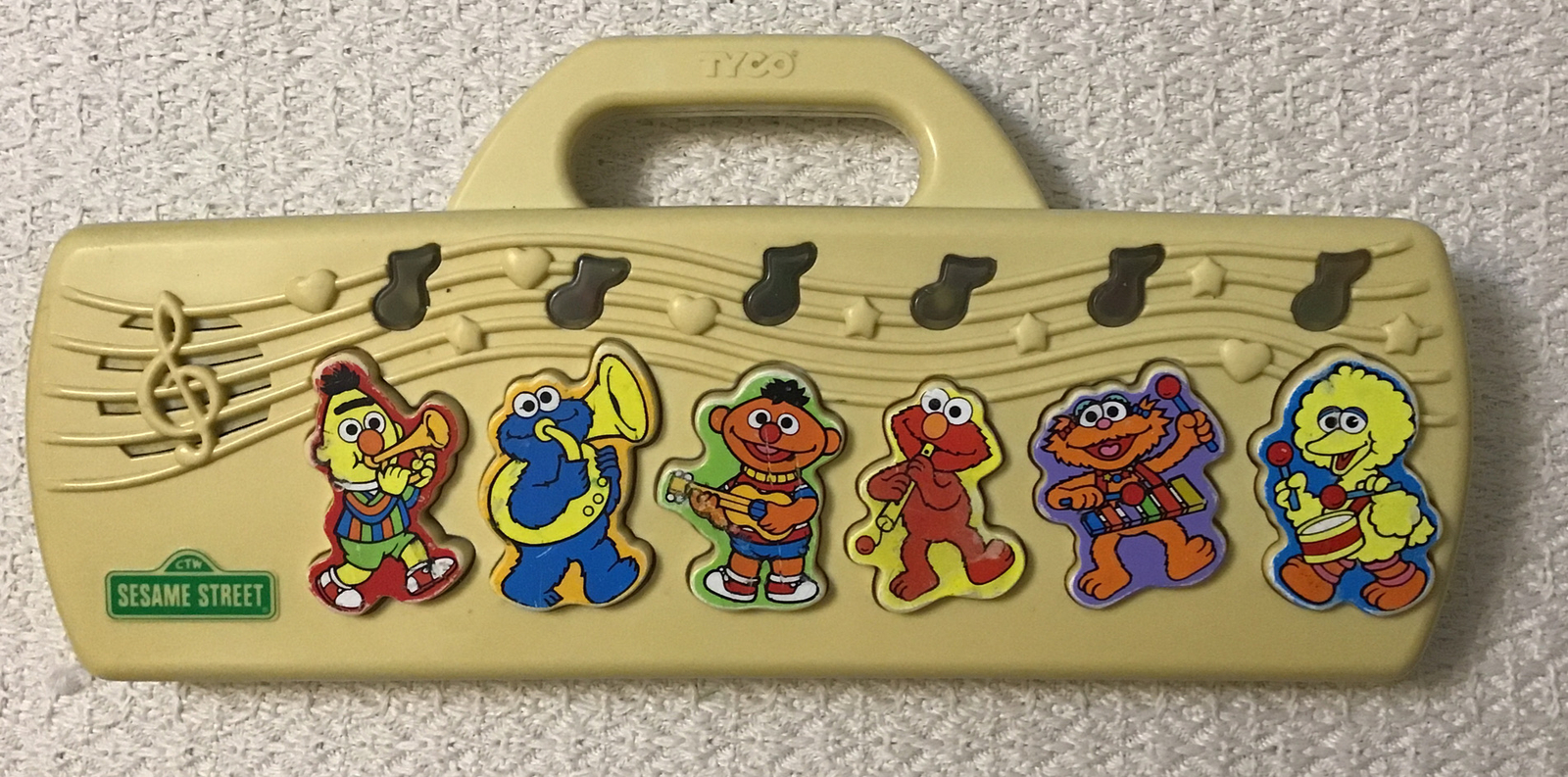 TYCO Baby Sesame Street 1 2 3 MELODY KEYS - Vintage 1997. Tested ...