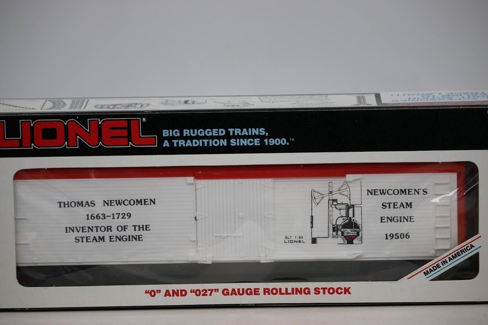 Lionel O 6-19506 Refrigerator Car Thomas Newcomen Inventor Steam Engine ...