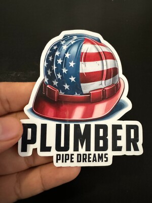 Pipe Dreams Plumber Sticker 3.5 inch Toolbox decal waterproof vinyl | eBay
