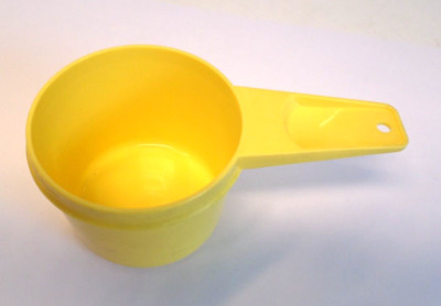 Tupperware Measure Measuring Cup 2/3 Cup Pale Yellow 763-3 Vintage | eBay