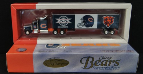 CHICAGO BEARS Greatest Team Series 1:80 Scale Tractor Trailer Truck ...