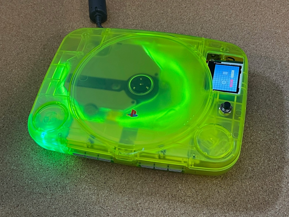 PS1 PSone Sony PlayStation 1 Console Transparent Custom SCPH-101 LCD ...