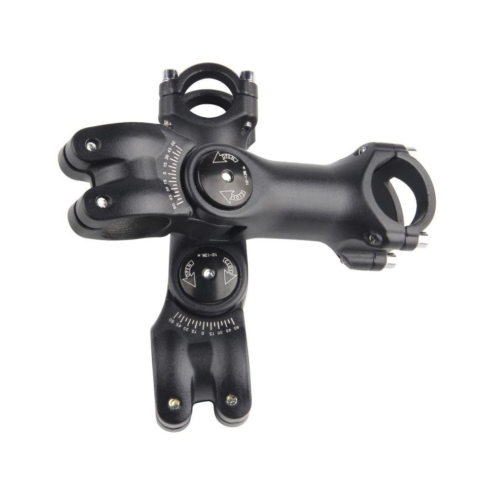 Bicycle Handlebar Stem Variable Adjustable 60 Degree Angle Bike ...
