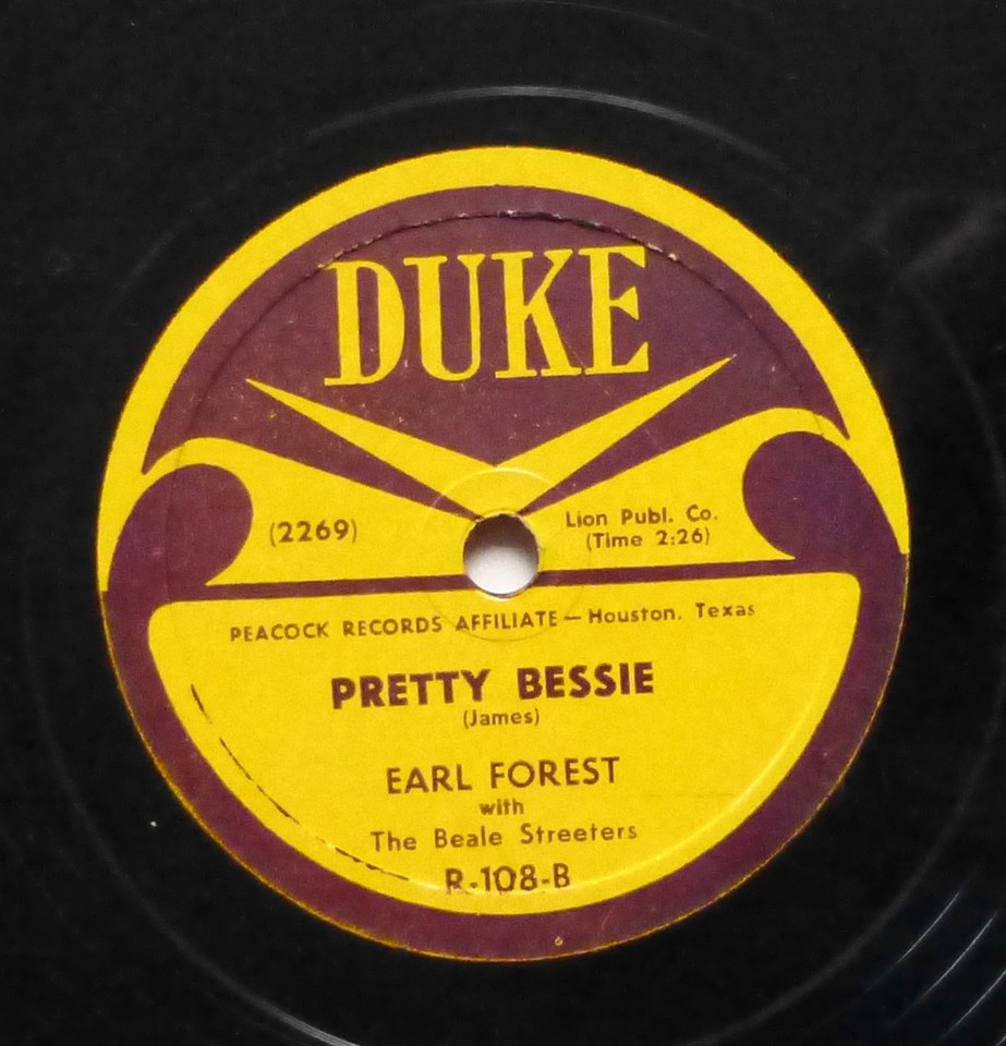 EARL FORREST r&b 78 Whoopin and Hollerin / Pretty Bessie on VG+ DUKE ...