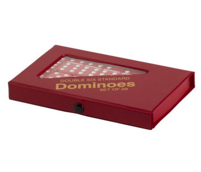 Dominoes Double 6 Six Standard Size Red Tile | eBay