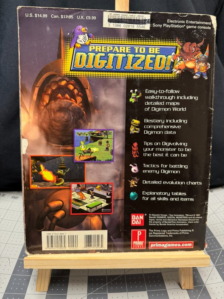 Digimon World Prima's Official Strategy Guide PlayStation 1 PS1 Free ...