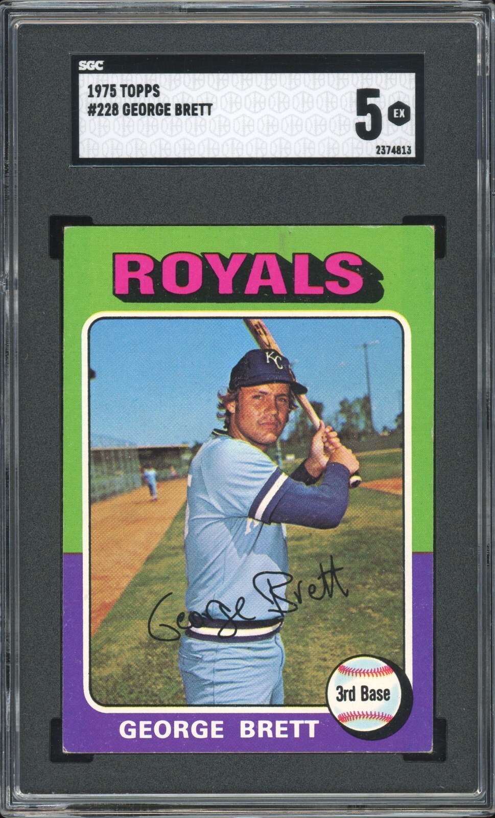 1975 Topps #228 George Brett Rookie RC SGC 5 EX | eBay