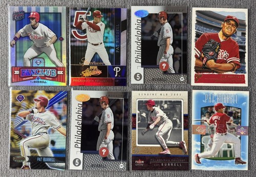 PAT BURRELL Lot of 25 Baseball Great Phillies LIST OF CARDS IN ...