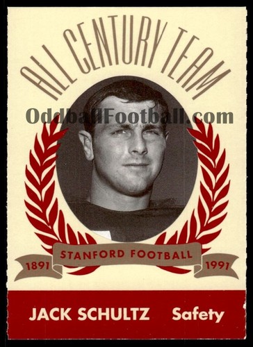 1991 STANFORD CARDINAL ALL-CENTURY JACK SCHULTZ STANFORD CARDINAL | eBay