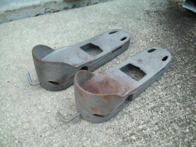 vtg BARBELL IRON BOOTS BodyBuilding STRONGMAN Fitness EXERCISE YORK Gym ...