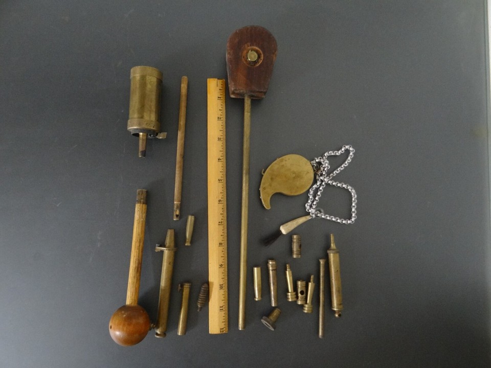 Ball Starter Black Powder Measure Flask Capper Muzzleloader Parts Lot ...