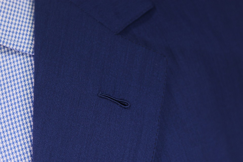 Battistoni Roma Bespoke Solid Royal Blue Wool Handmade Blazer 46R | eBay