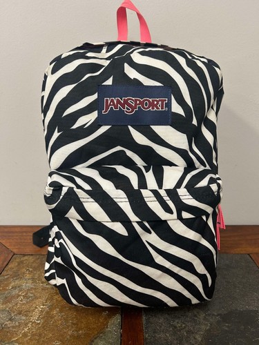 Jansport Zebra Backpack With Pink Accents | eBay