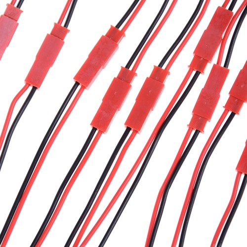 10 Pair 2 Pin JST 100mm Pitch 2.54mm Male and Female Wire Connector ...