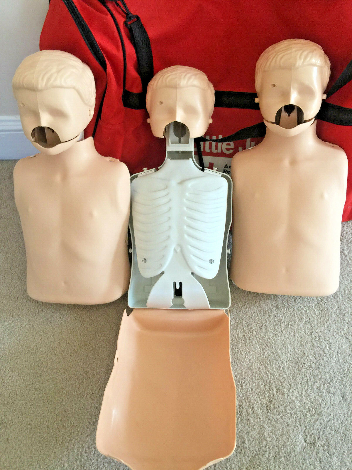 4 Laerdal Little Junior CPR Child Training Mannequin Manikin Bag Xtra ...
