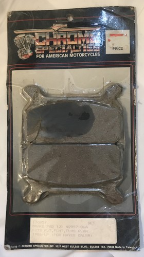 CHROME SPECIALTIES HARLEY DAVIDSON REAR BRAKE PADS 1986-UP FLT FLHT ...