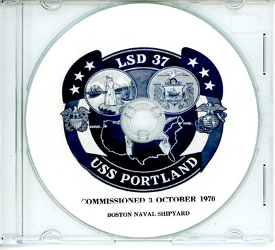 USS Portland LSD 37 Commissioning Program 1970 United States Navy Plank ...