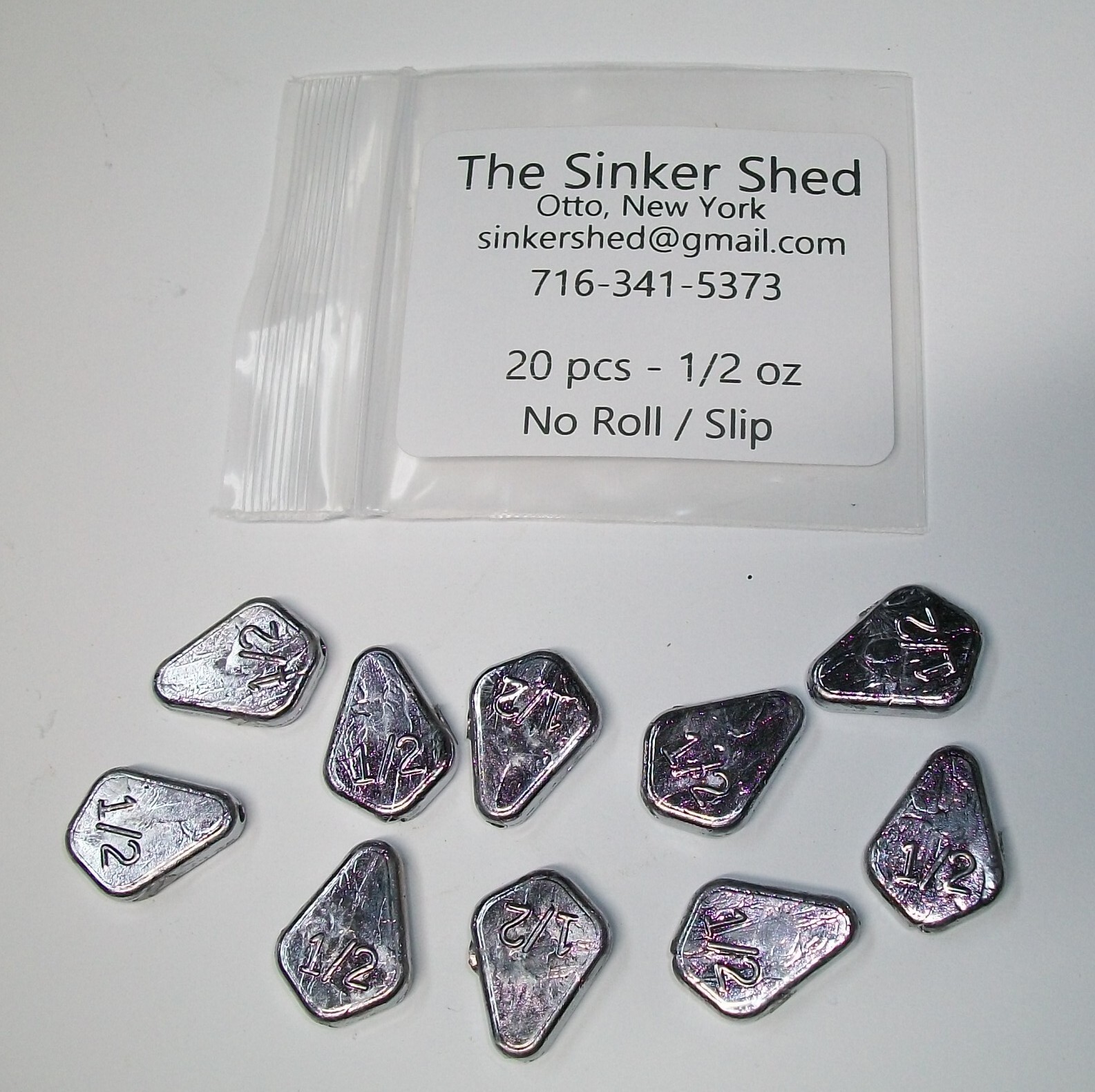 1/2 oz no roll slip sinkers - choice of quantity - FREE SHIPPING | eBay