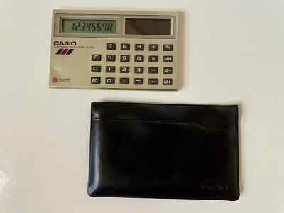 Casio Electronic Calculator Solar Cell SL-702c + Wallet Credit Card ...