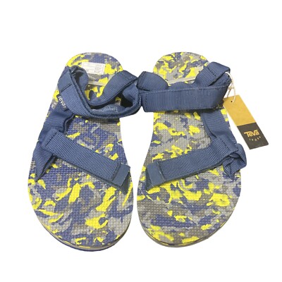 Teva Unisex Original Universal Junior Strappy Sandal Navy Marble Camo ...