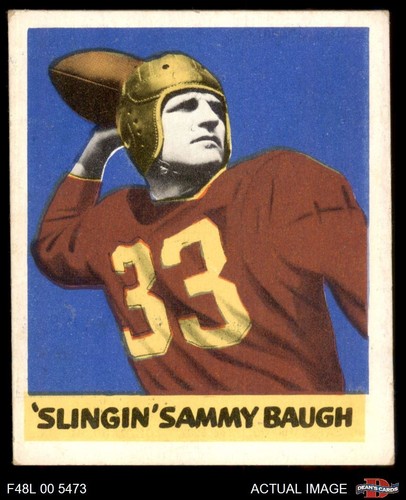 1948 Leaf #34 Sammy Baugh Redskins RC HOF 3 - VG | eBay