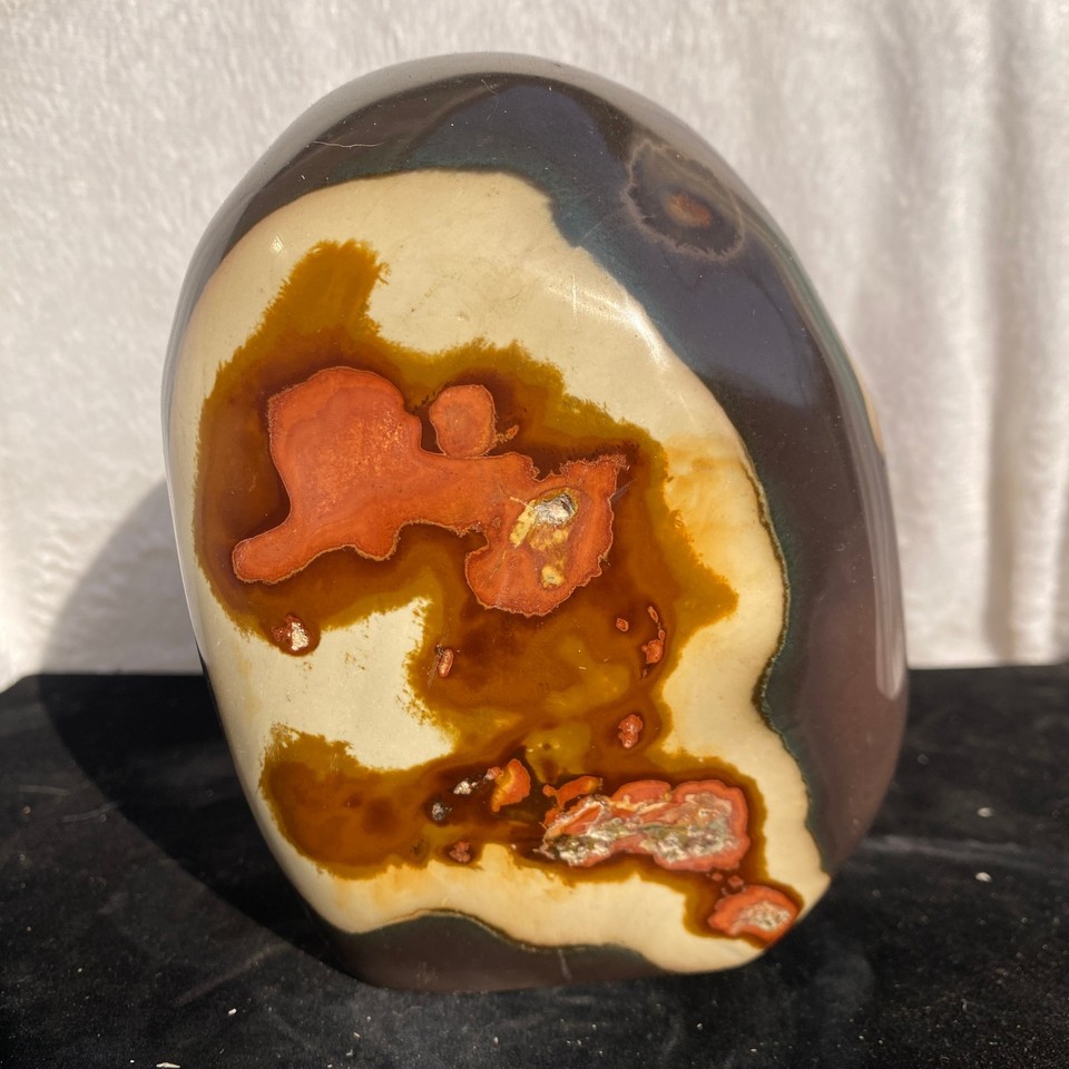3.4lb Natural Polychrome Ocean Landscape Jasper Stone Mineral Display ...