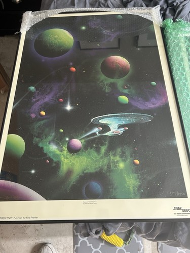 Michael David Ward Signed Litho Star Trek "Signs of Intelligence" 517/ ...