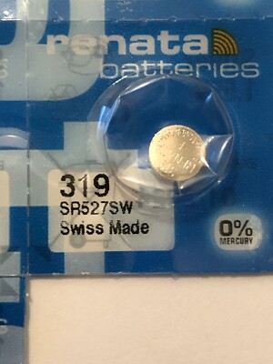 Renata 319 SR527SW Swiss Made Silver Oxide Watch Battery. | eBay UK