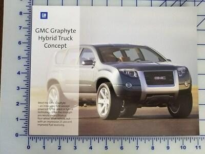 2005 GMC Graphyte Hybrid Truck Concept Brochure | eBay