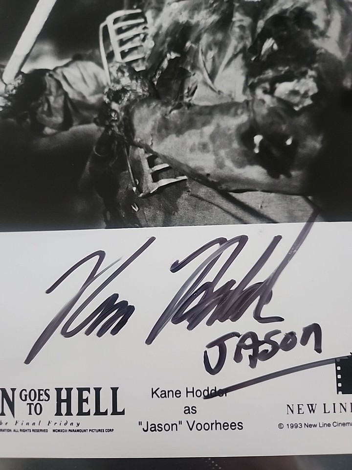 Kane Hodder Signed 8x10 Photo Autographed Jason Goes to Hell | eBay