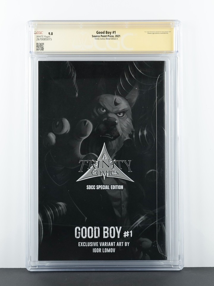 Good Boy 1 SDCC Exclusive Virgin Metal Igor Lomov CGC SS 9.8 Signed ...