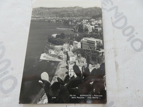 CP Carte Postale Époque SORRENTO Panorama De Villa Marina Shipped 1956 ...